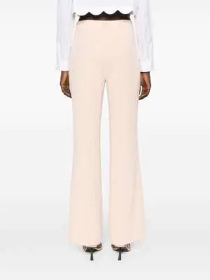 TWINSET Logo-plaque Cady Flared Trousers