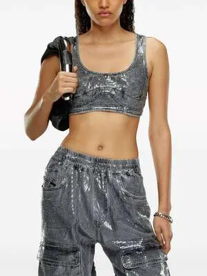 DIESEL® Denim Crop Top