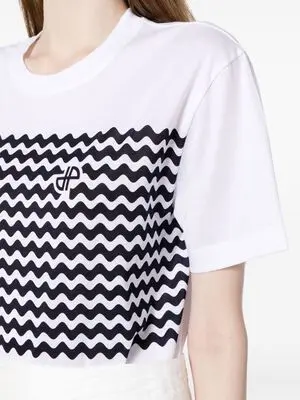 PATOU Waves Organic-cotton T-shirt