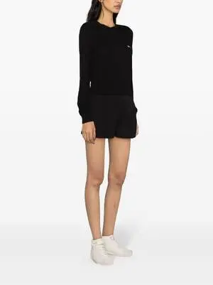 Palm Angels Logo-embroidered Cropped Jumper