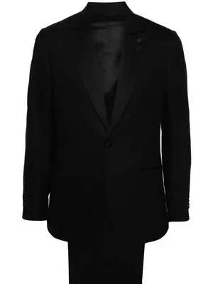 LARDINI Single-breasted Crepe Suit