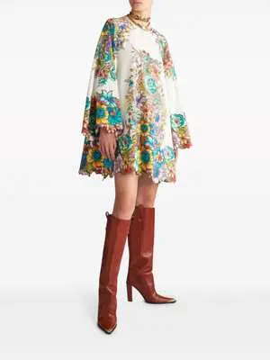 Etro Floral-print Cotton Minidress