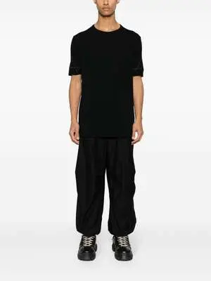 THOM KROM Decorative-stitching Fine-knit T-shirt