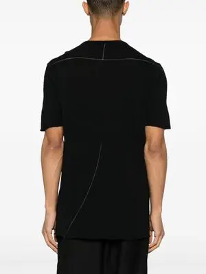 THOM KROM Decorative-stitching Fine-knit T-shirt