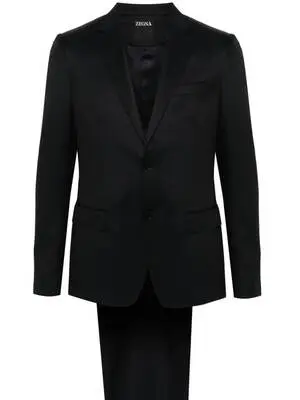 Zegna Single-breasted Suit - Blue
