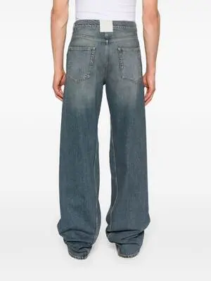 LANVIN Mid-rise Straight-leg Jeans - Blue