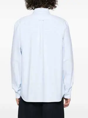 Lacoste Logo-patch Cotton Shirt - Blue