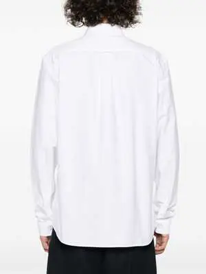 Lacoste Logo-patch Cotton Shirt - White