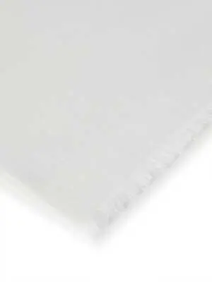 Brunello Cucinelli Frayed-hem Oversized Scarf - White