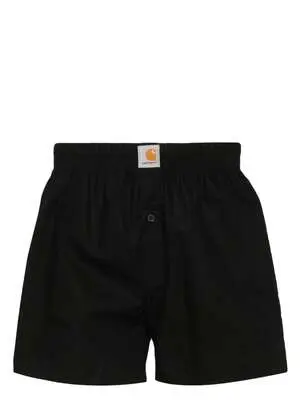 Carhartt Work In Progress Logo-waistband Cotton Boxers - Black