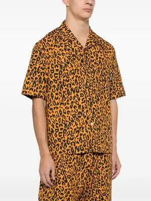 Palm Angels Leopard-print Poplin Shirt