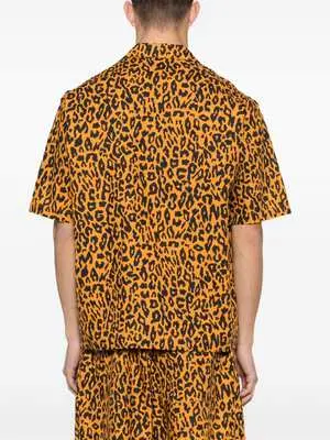 Palm Angels Leopard-print Poplin Shirt