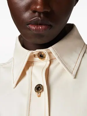 Miu Miu Logo-embroidered Denim Jacket