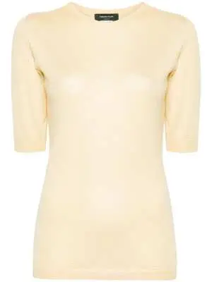 Fabiana Filippi Short-sleeve Sweater - Yellow