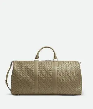 Bottega Veneta Large Intrecciato Duffle Taupe