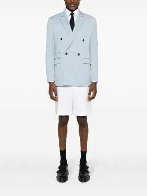 Valentino Garavani Cotton Pressed-crease Shorts - White