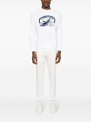 PT TORINO Slim-fit Cropped Chinos With Feather Detail - White