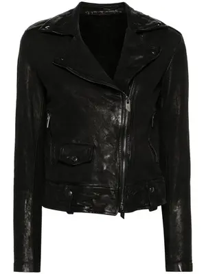 SALVATORE SANTORO Leather Biker Jacket