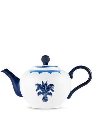 AQUAZZURA CASA Jaipur Porcelain Teapot - Blue