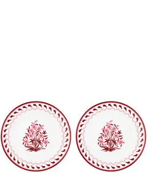 AQUAZZURA CASA Jaipur Dinner Plates - Red