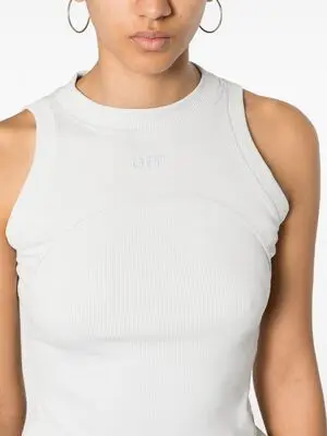 Off-White Logo-embroidered Top