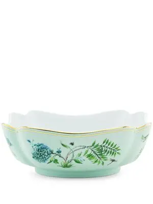 AQUAZZURA CASA Secret Garden Porcelain Salad Bowl - Green