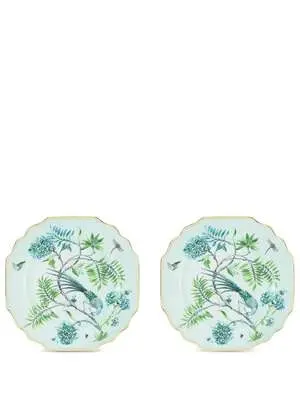 AQUAZZURA CASA Secret Garden Dinner Plates - Green