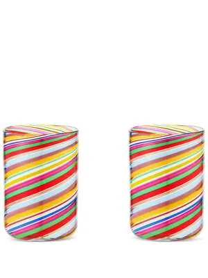 AQUAZZURA CASA Rainbow Swirl Tumblers - Pink