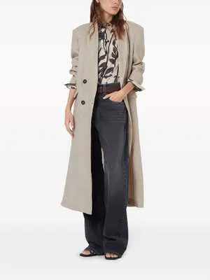 Brunello Cucinelli Double-breasted Linen Coat
