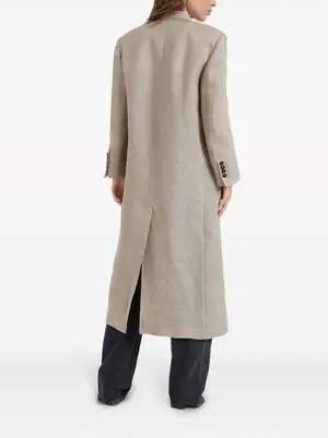 Brunello Cucinelli Double-breasted Linen Coat