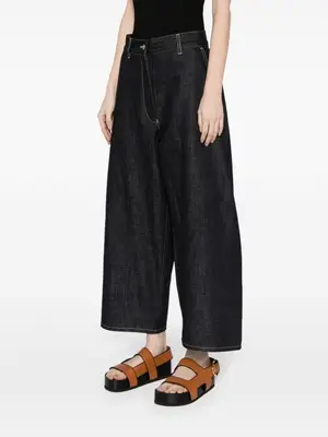 Studio Nicholson Wide-leg Cropped Jeans