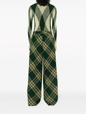 Burberry Argyle-knit High-neck Jumper