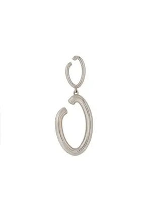 Oscar De La Renta Signature O Hoop Earrings - Silver