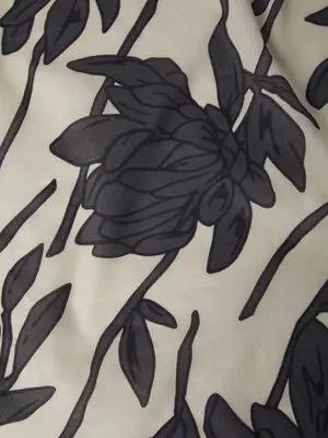 Brunello Cucinelli Leaf-print Cotton Scarf