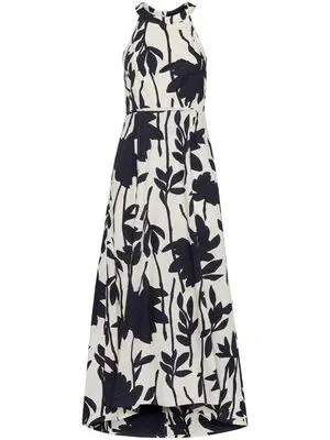 Brunello Cucinelli Floral Print Sleeveless Maxi Dress