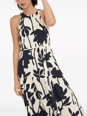 Brunello Cucinelli Floral Print Sleeveless Maxi Dress
