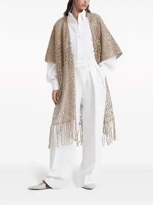 Brunello Cucinelli Macramé Cardigen-coat
