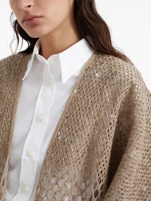 Brunello Cucinelli Macramé Cardigen-coat