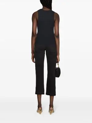 AGOLDE Poppy Ribbed-knit Tank Top - Black