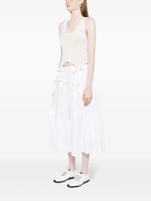 Simone Rocha Easy Bow Tails Tank Top - White