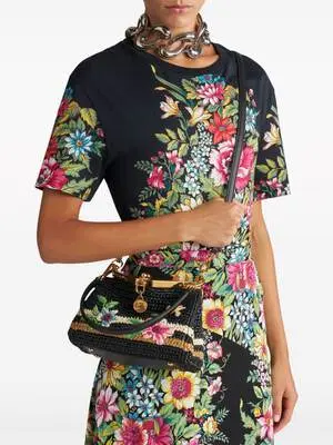 Etro Vela Floral-embroidered Crossbody Bag