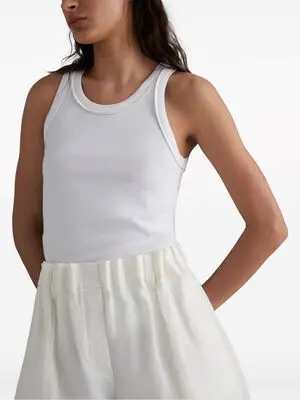 Brunello Cucinelli Elasticated Waist Cotton Shorts - White