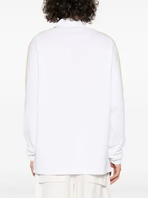 Palm Angels Crochet-trim Polo Shirt - White
