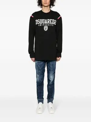Dsquared2 Distressed Slim-fit Track Jeans