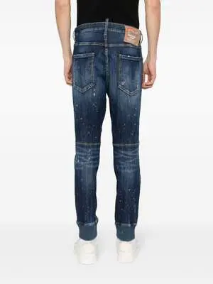 Dsquared2 Distressed Slim-fit Track Jeans