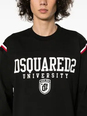 Dsquared2 Varsity Logo-print T-shirt - Black