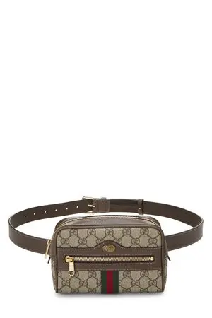 Gucci Original Gg Supreme Ophidia Belt Bag - Brown