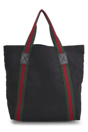 Gucci Original Gg Canvas Flat Web Tote