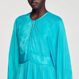 Sandro Satin-effect Maxi Dress
