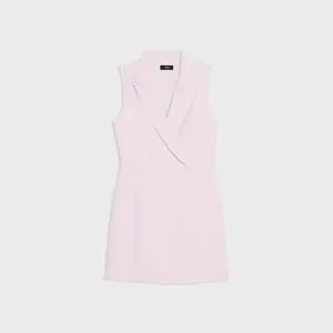 Theory Sleeveless Mini Dress With Peak Lapel